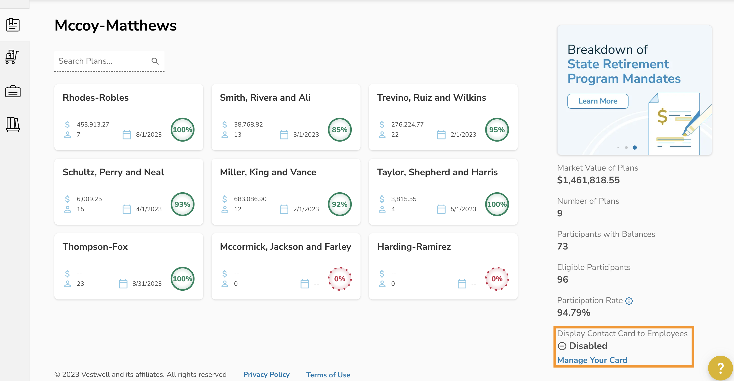 Enabling Contact Card – JPMorgan Everyday 401K