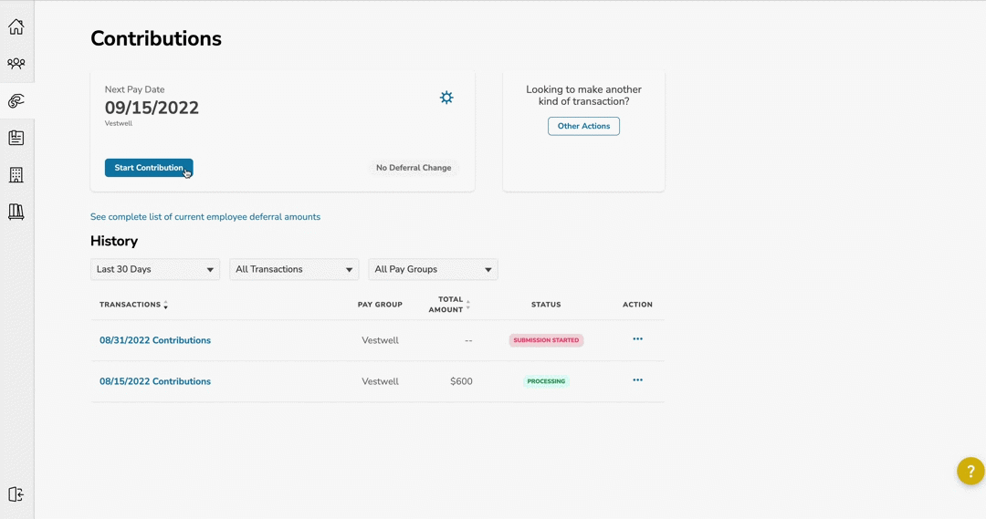 Entering Contributions - Manual Entry in The Contribution Grid – JPMorgan Everyday 401K