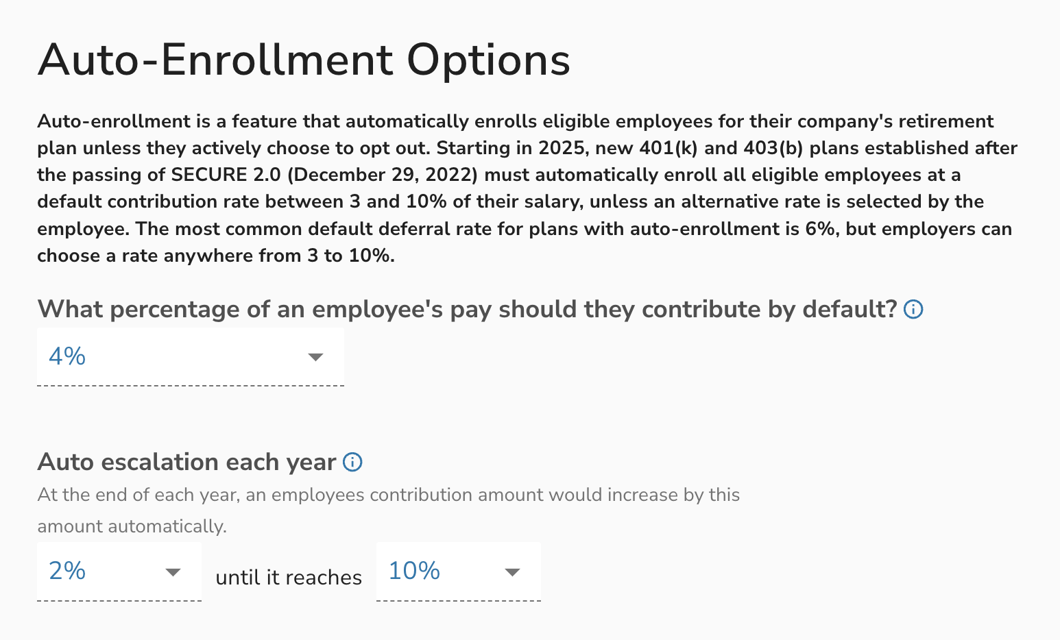 Plan Design – JPMorgan Everyday 401K